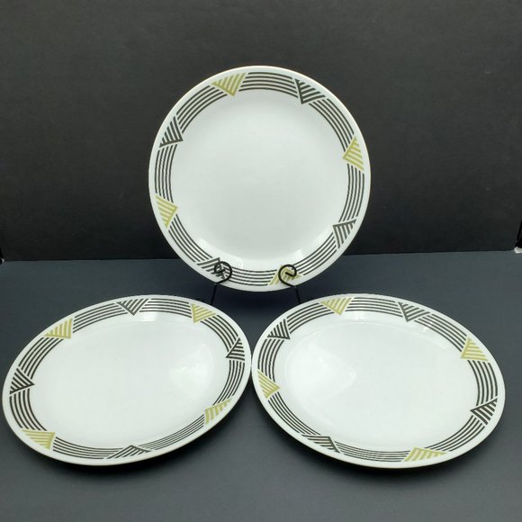 Corelle | Dining | Corelle Global Stripes Dinner Plates White Plate ...